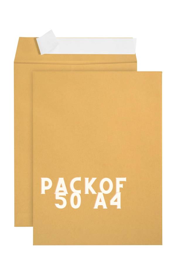 Paper & Envelopes - 50 Self Seal A4 Envelopes 229mm x 324mm 100GSM was ...