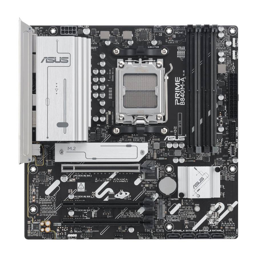 Motherboards - Asus PRIME B840M-A-CSM AM5 Micro ATX Motherboard for ...