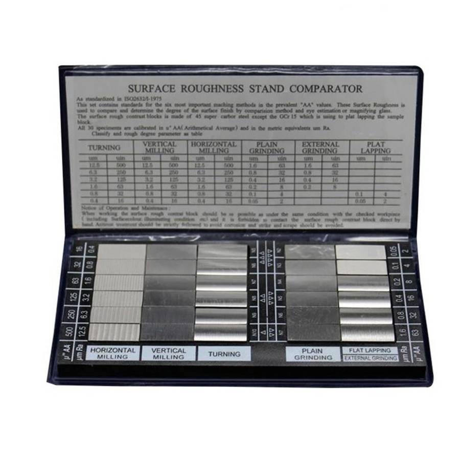 Test Equipment - Roughness Comparison Sample Block Ra0.05-12.5 MM ...