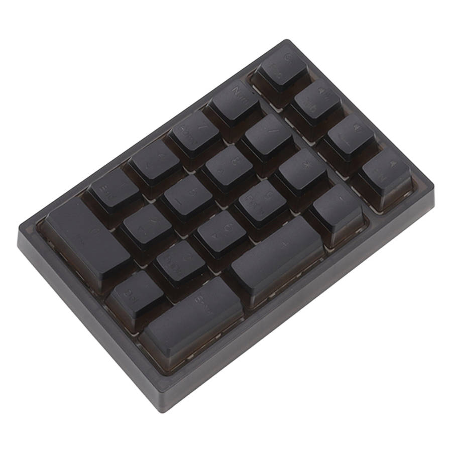 Keyboards - Black 21 Key Numeric Keypad RGB Backlit Ergonomic Small ...