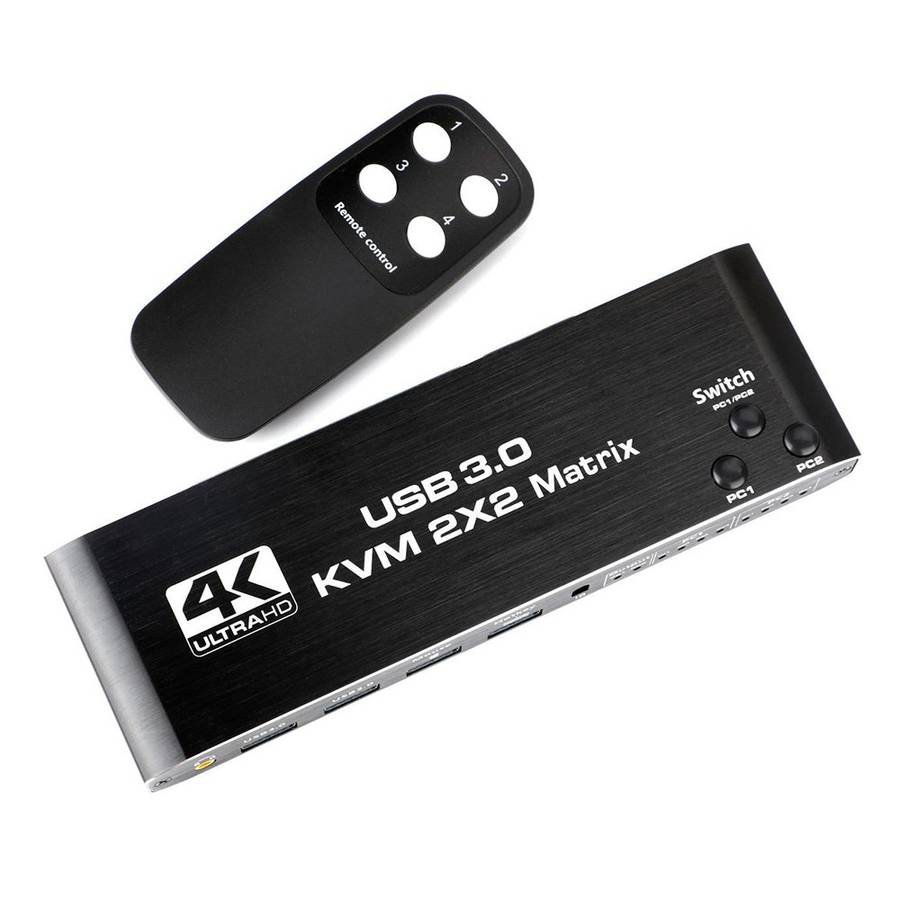 Video Cables & Adapters - K3-1 HDMI Matrix 2x2 KVM Switch 4K 60Hz USB 3 ...