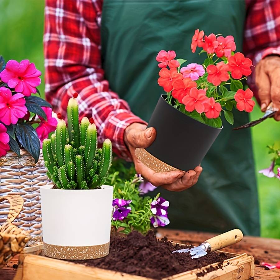 Other Gardening Supplies - 4Pcs High Grade Cm Flower Pots Indoor Plant ...