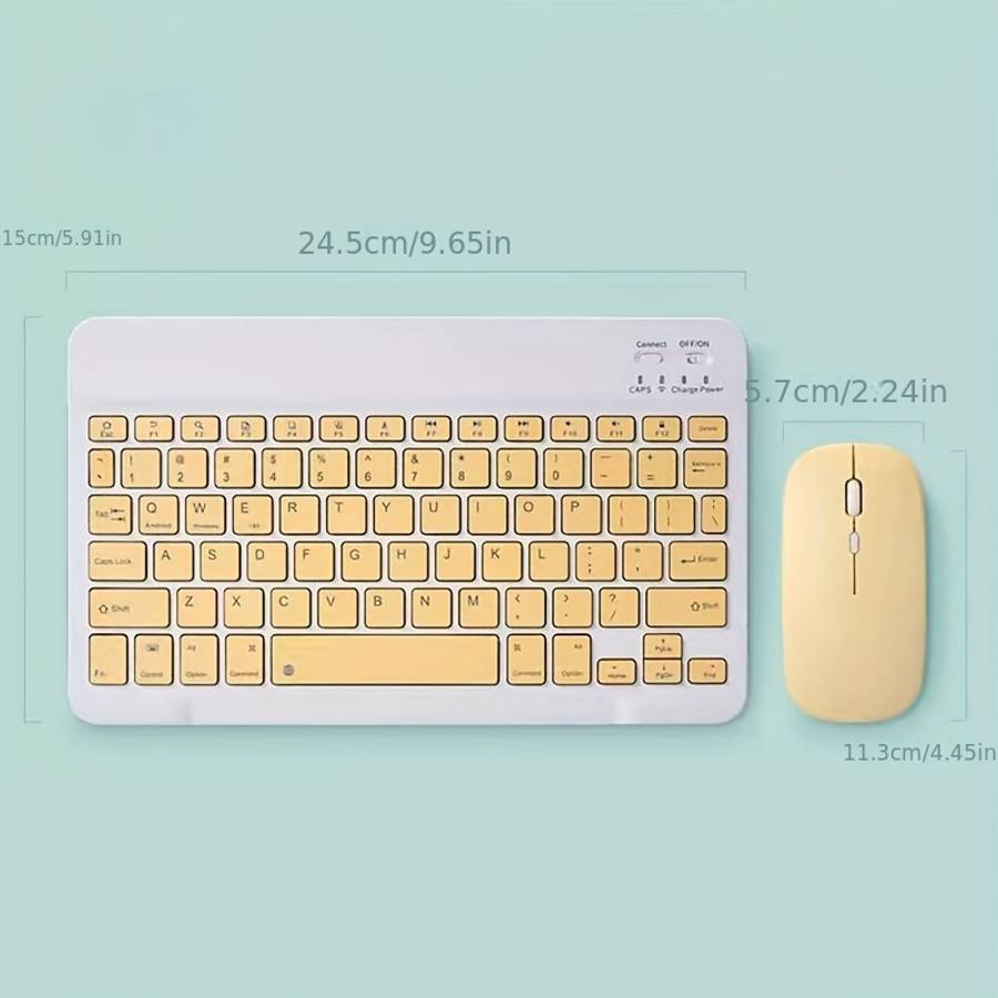 Keyboard & Mouse Bundles - 25.4cm Bluetooth Wireless Keyboard Set for ...