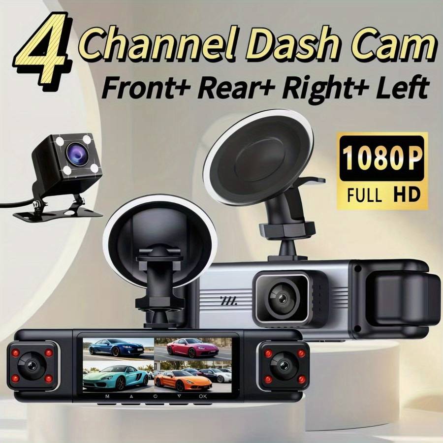Dash Cameras - Enhanced Dash Cam With Four Lenses And One Screen For ...
