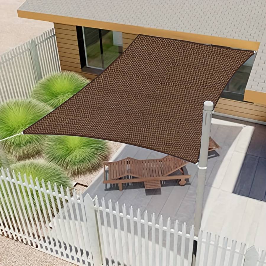 Shade Sails - High Density Outdoor Privacy Screen For Pergola Brown for ...