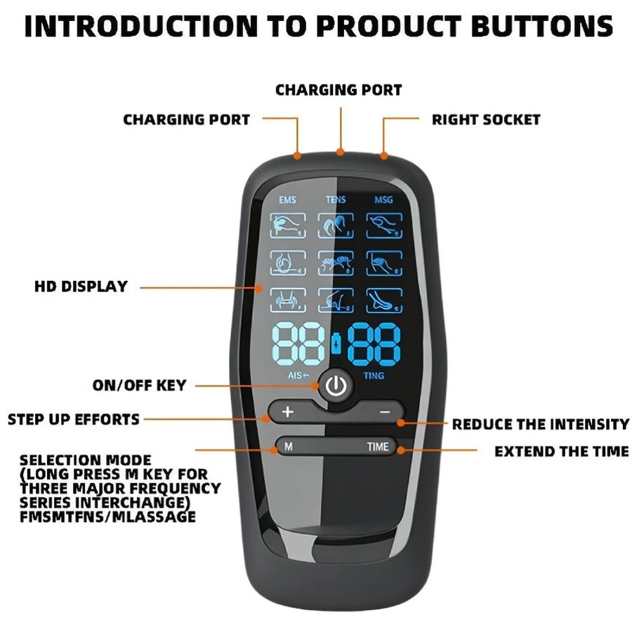 Massagers - Home Portable Meridian Massager With Modes Large Frequency ...