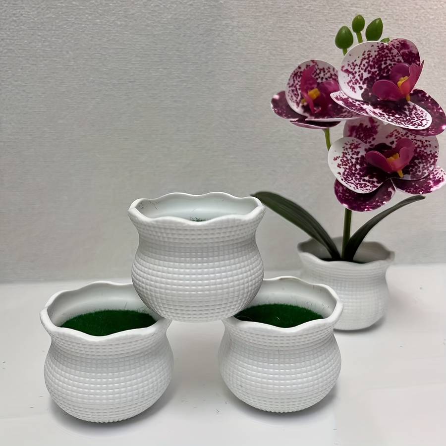 Other Gardening Supplies - 3Pcs Modern Or Modern White Plastic Plant ...