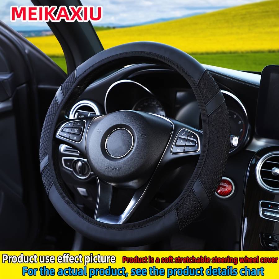 Steering Wheels & Covers - Car Steering Wheel Cover Black was sold for ...