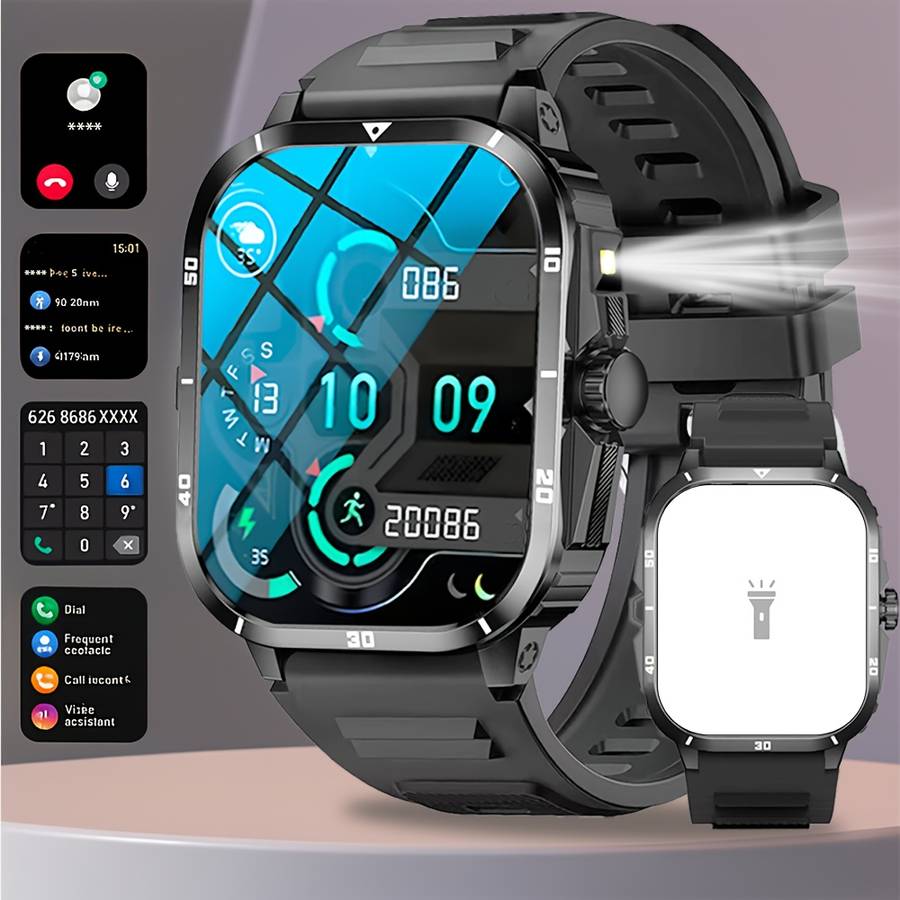 Men's Watches - 2025 Outdoor Fitness Smartwatch Full Touchscreen Led ...