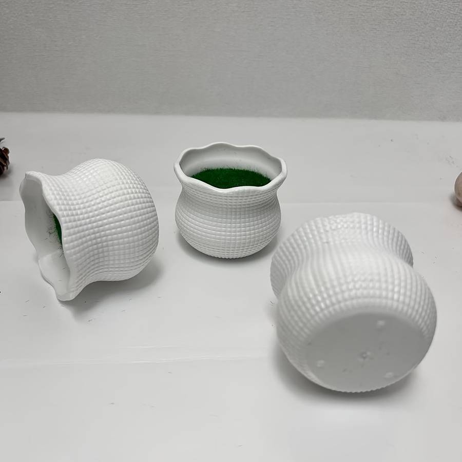 Other Gardening Supplies - 3Pcs Modern Or Modern White Plastic Plant ...