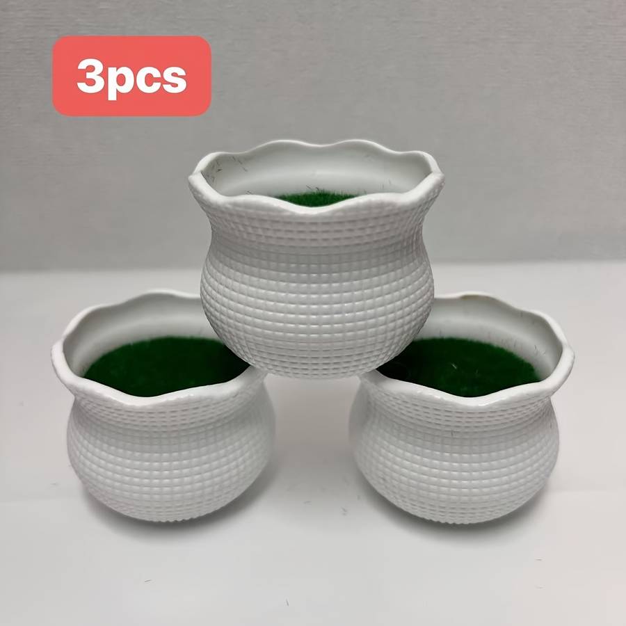Other Gardening Supplies - 3Pcs Sturdy Or Modern White Plastic Plant ...