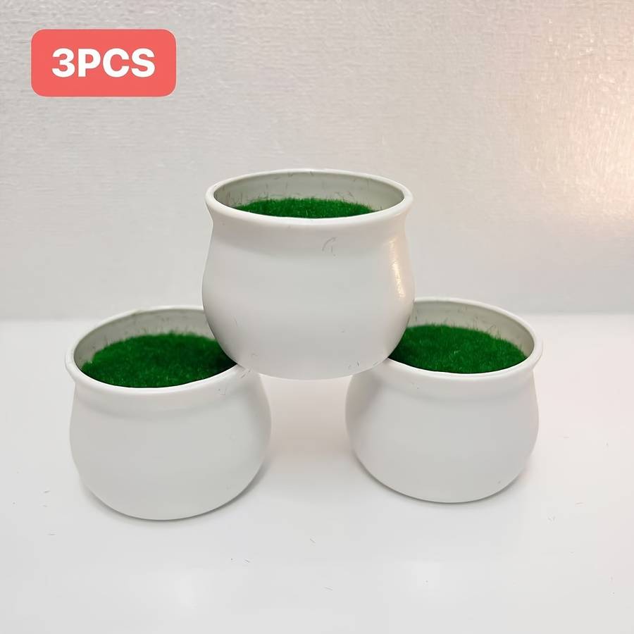 Other Gardening Supplies - 3Pcs Modern Or Modern White Plastic Plant ...