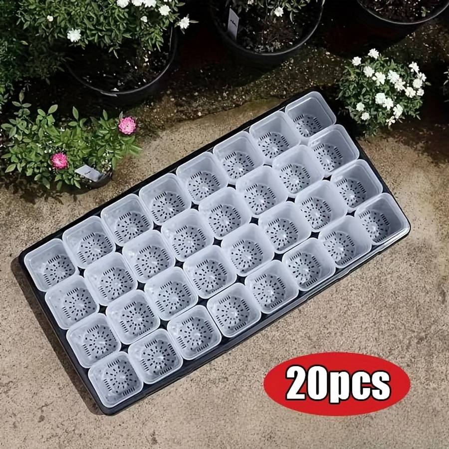 Other Gardening Supplies - 20Pcs Minimalist Mini Transparent Square ...