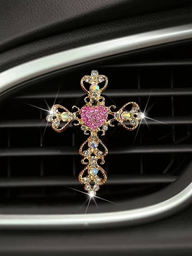 Other - Car Interior Decoration Products Color Pink Cross Sizeonesize ...