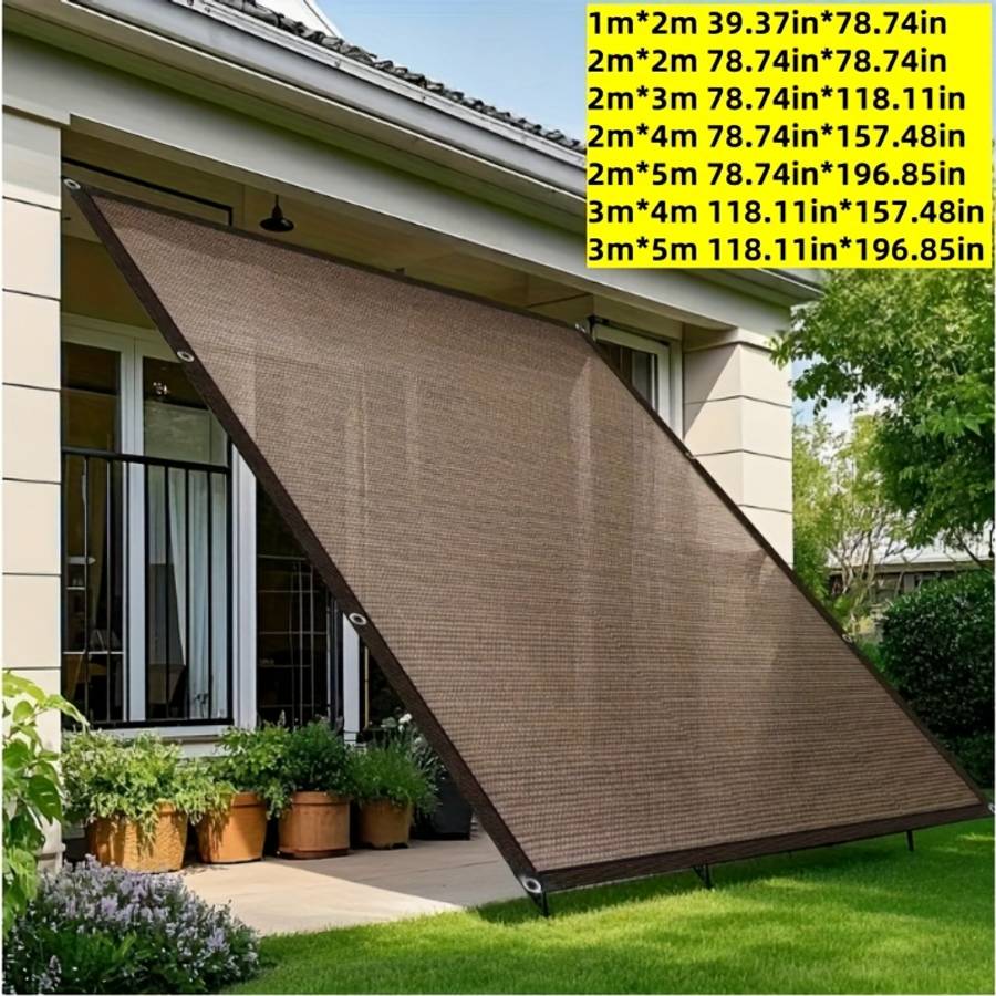 Shade Sails - High Density Outdoor Privacy Screen For Pergola Brown for ...