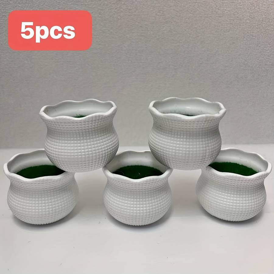 Other Gardening Supplies - 3Pcs Sturdy Or Modern White Plastic Plant ...