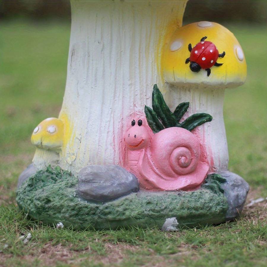 Statues & Lawn Ornaments - Giant Mushroom House Statue Stem Resin for ...