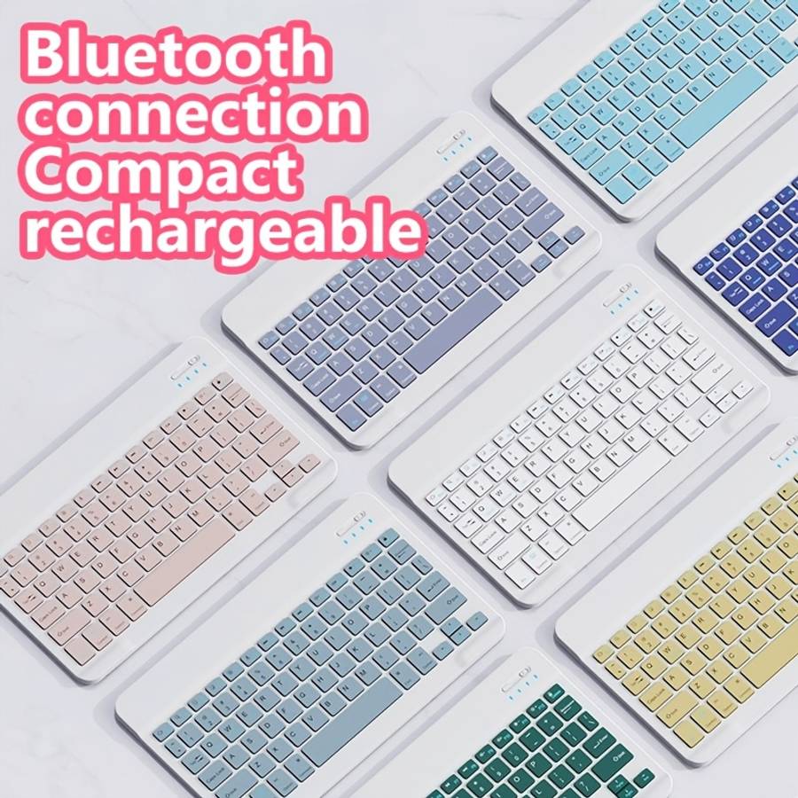 Keyboard & Mouse Bundles - 25.4cm Bluetooth Wireless Keyboard Set for ...
