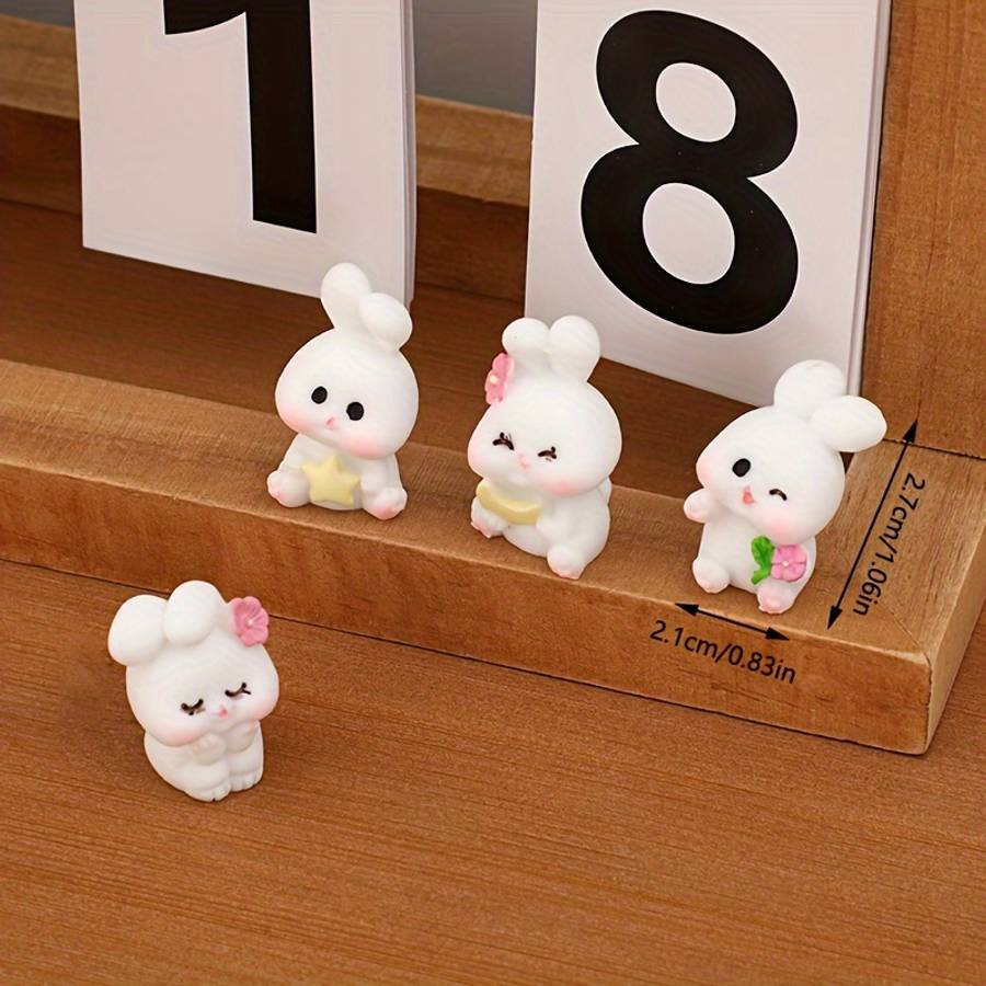 Other - 4PCS Premium Set Of Cute Bunny Rabbit Dashboard for Daily Use ...
