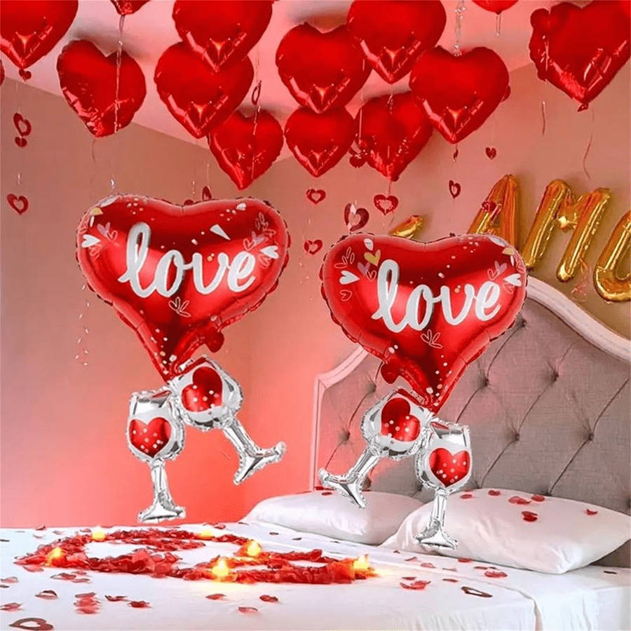 Party Decor - 2Pcs Professional Handcrafted Unique Heart Shaped ...