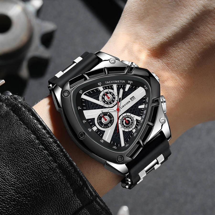 Men's Watches - Cayon Men Women Slim Analog Watch With Triangular Face ...