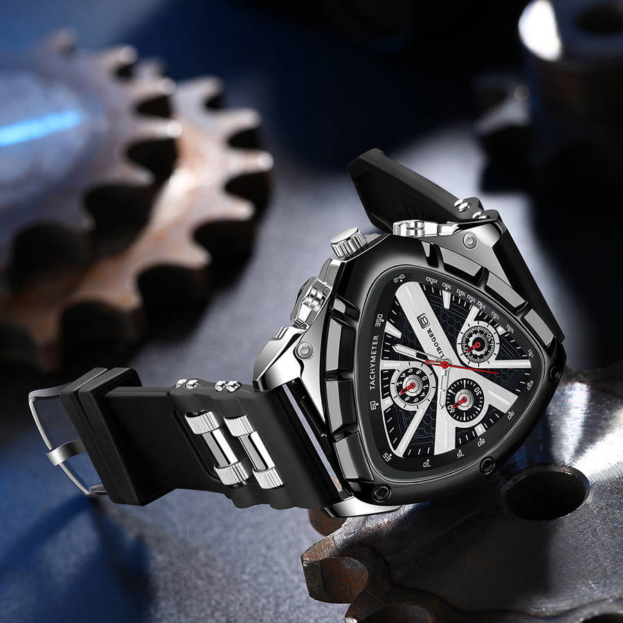 Men's Watches - Cayon Men Women Slim Analog Watch With Triangular Face ...