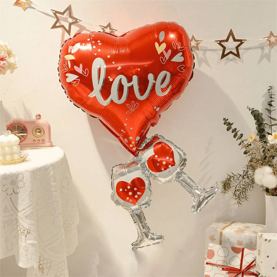 Party Decor - 2Pcs Professional Handcrafted Unique Heart Shaped ...