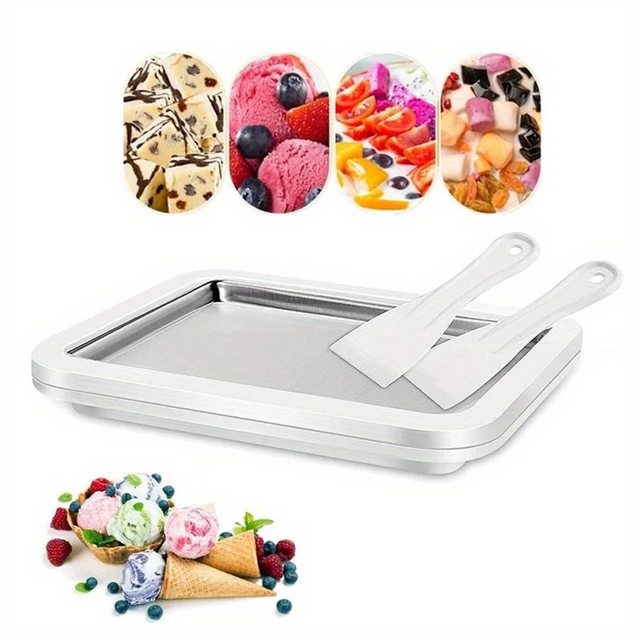 Kettles - Stainless Ice Cream Maker Pan With Scrapers Instant Diy for ...