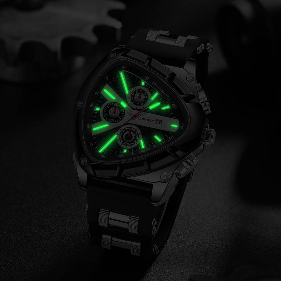 Men's Watches - Cayon Men Women Slim Analog Watch With Triangular Face ...