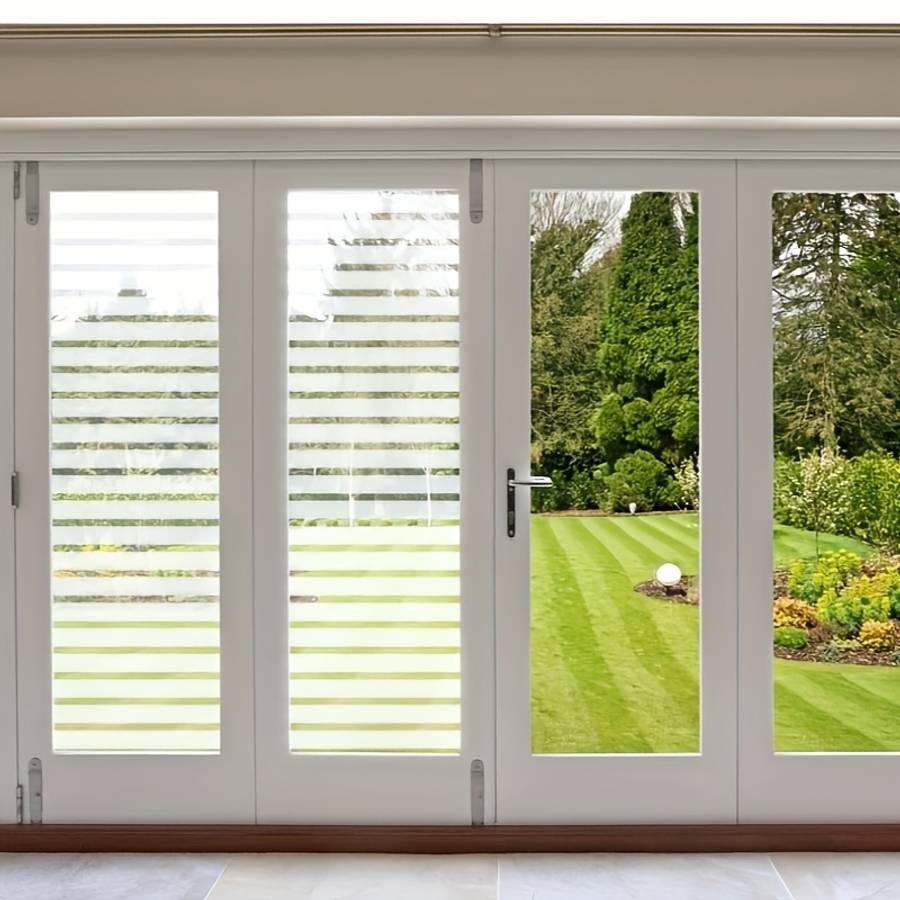 Other Home & Living - 1 Roll Of Striped Static Non-Adhesive Pvc Glass ...