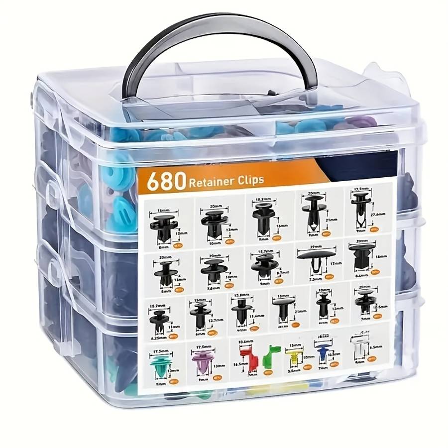 Repair Kits - 680Pcs Car Push Retainer Clips & Auto Fasteners ...