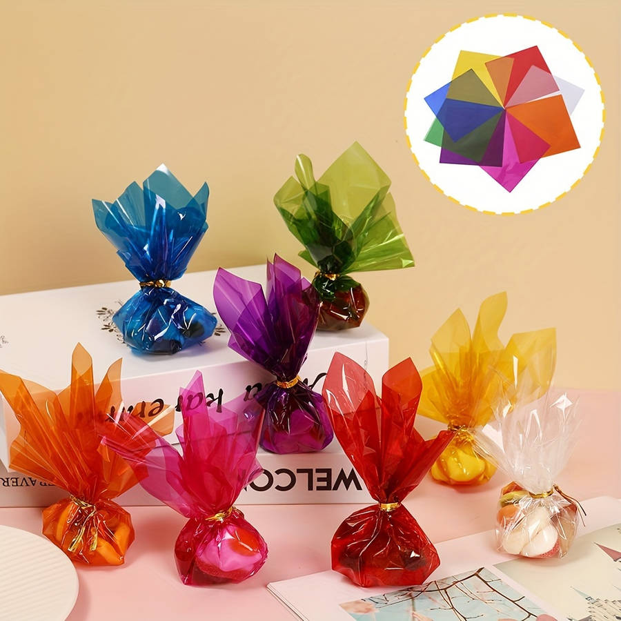 Other Home & Living - 80 Sheets Of Plastic Cellophane Wrapping Paper ...