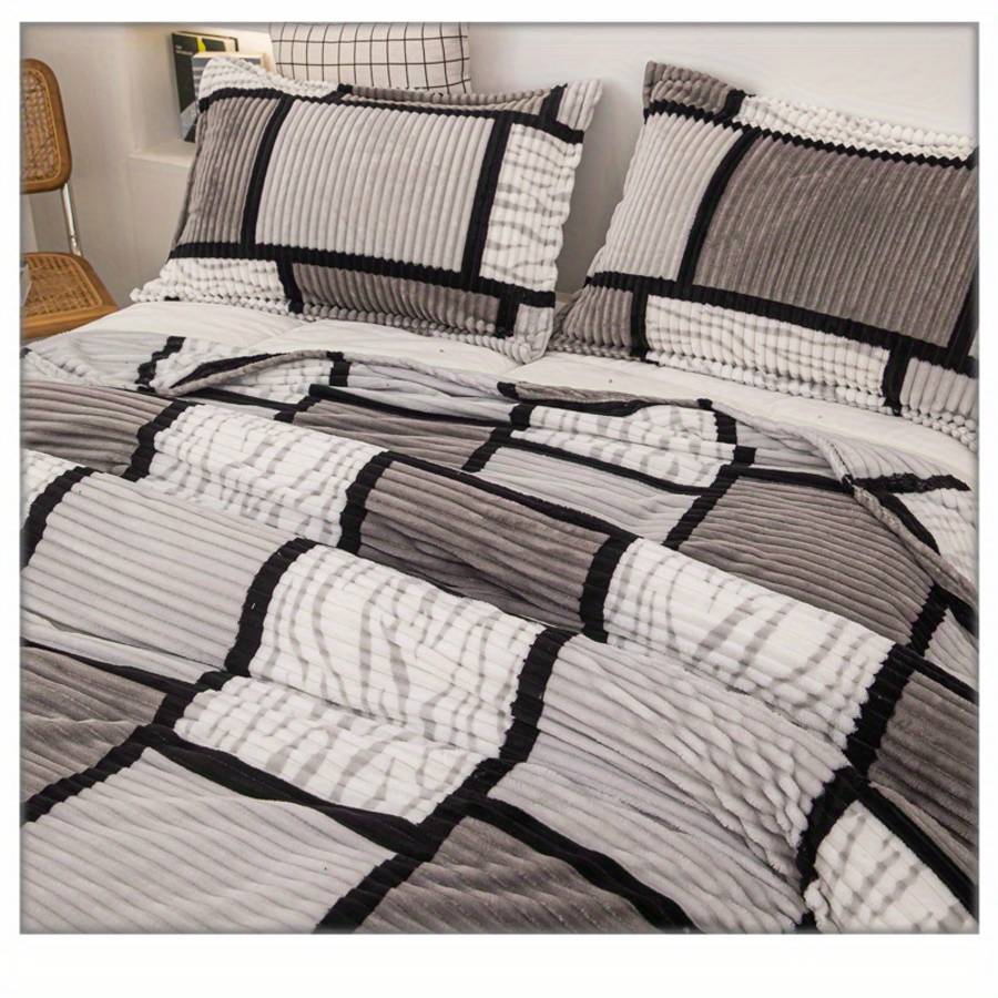 Other Home & Living - Blanket Color Gray Grid size 78.7INx70.8IN ...
