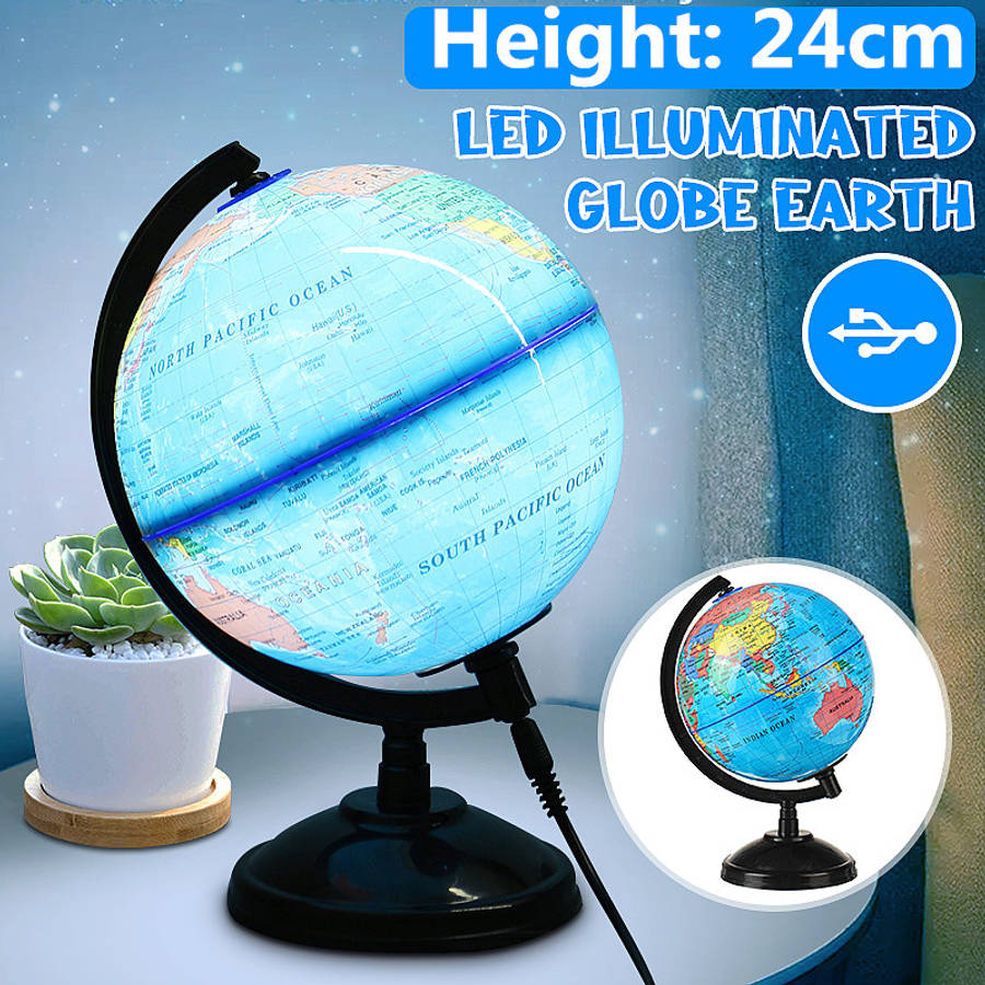 Other Home & Living - LED Luminated Globe Earth USB Powered 14cm ...