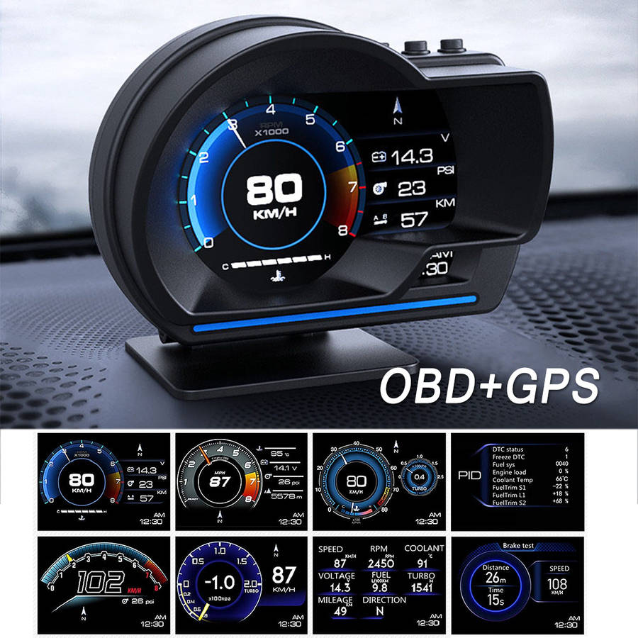 Other Engine - Head Up Display OBD2+ GPS Color LED Navigation HUD Speed ...