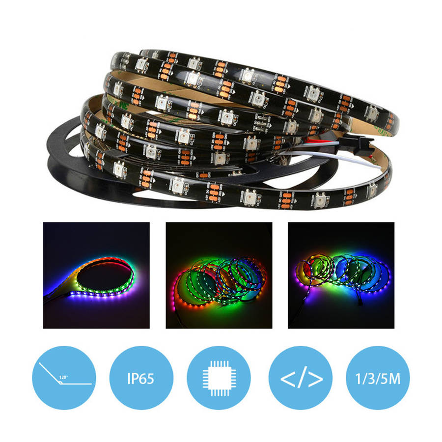 Other Lighting and Lamps - 1M 3M 5M Built-in IC WS2812B 5050 RGB LED ...