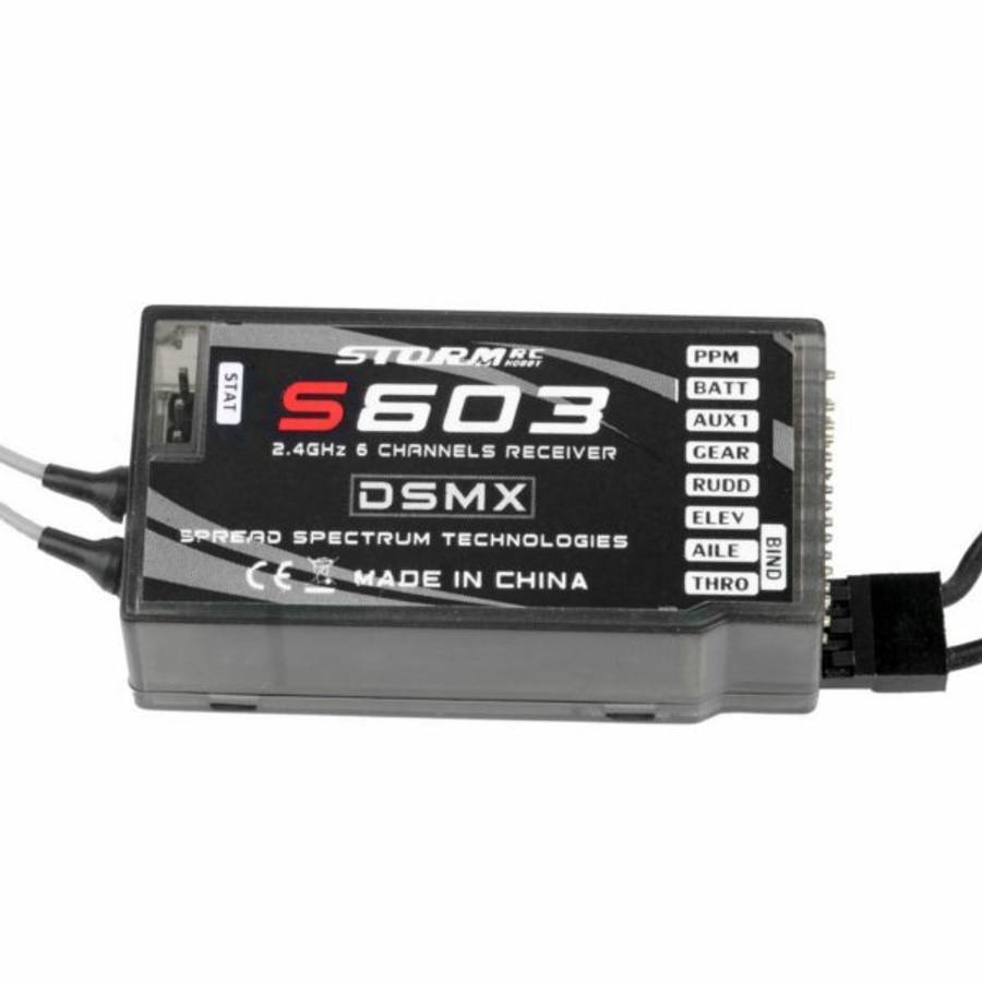 Aeroplanes - 2.4G 6CH S603 RC Receiver Supported JR Spektrum DSM-X DSM2 ...