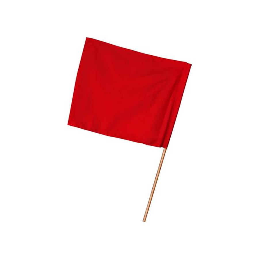 Knee & Shin Guards - Red Cotton Traffic Flag With Pole 1m for sale in ...