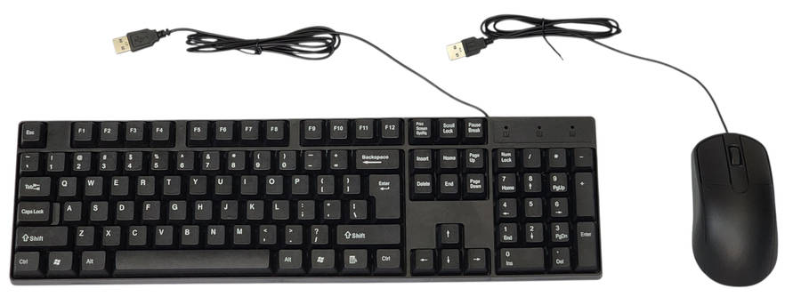 Keyboard & Mouse Bundles - Essential Wired Keyboard & Mouse Combo ...