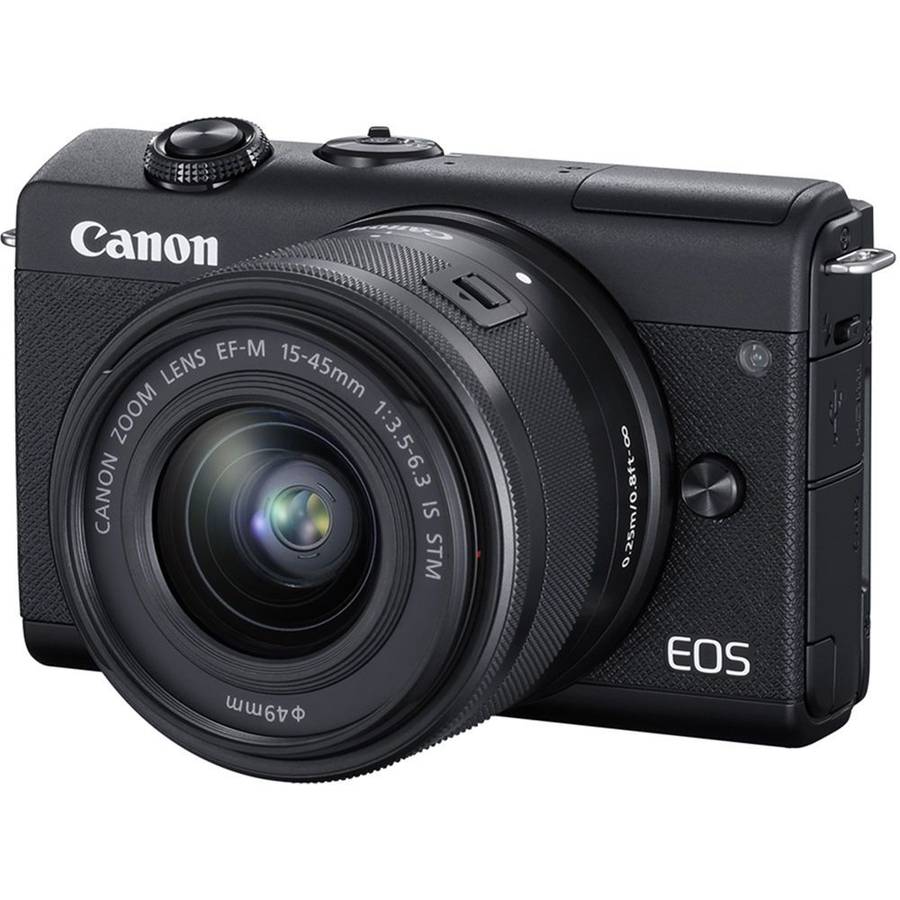 Digital SLR - Canon EOS M200 Mirrorless Digital Camera + 15-45mm Lens ...