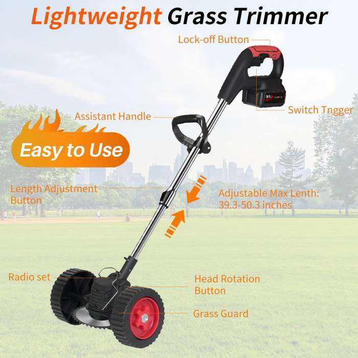 Lawnmowers - 48V Rechargable Cordless Electric Weeding Cutter Machine ...