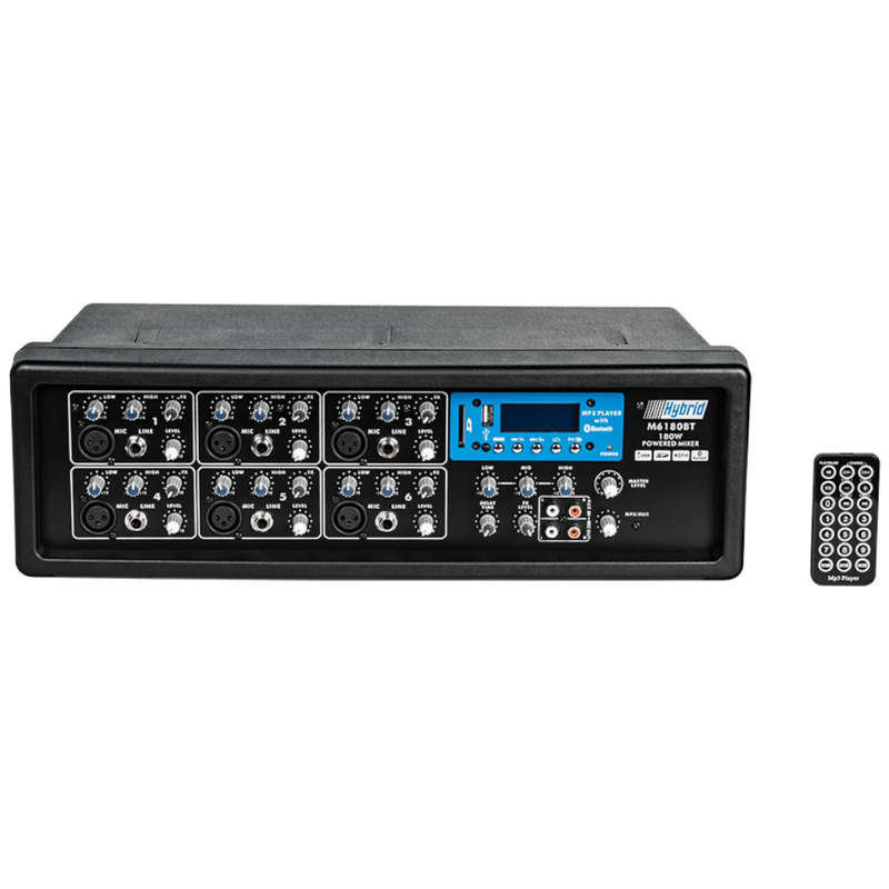 DJ Mixers - Hybrid M6180BT 6-Channeel Analogue Powered Mixer for sale ...