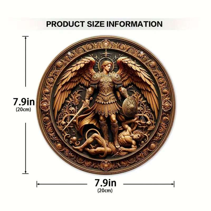 Deities, Statues & Plaques - St Michael the Archangel - Wooden Wall ...