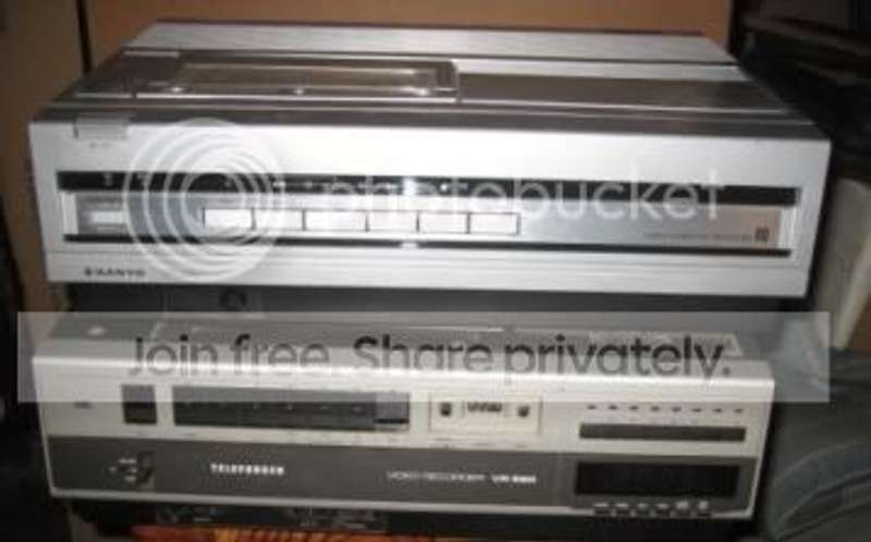 Appliances - Beta and VHS video play back machines was sold for 100.00 ...