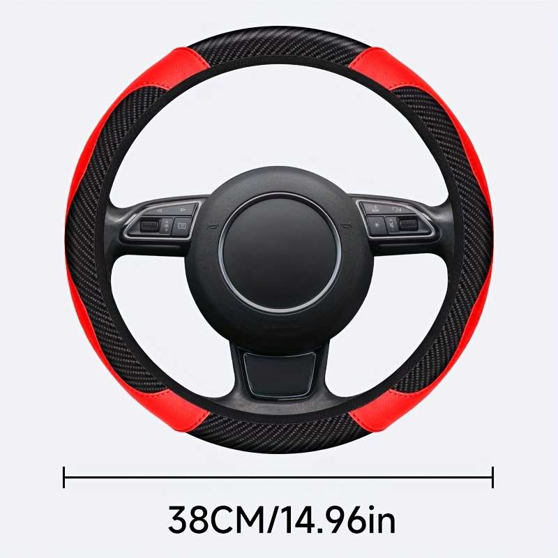 Steering Wheels & Covers - 1pc Steering Wheel Cover Carbon Fiber PU ...