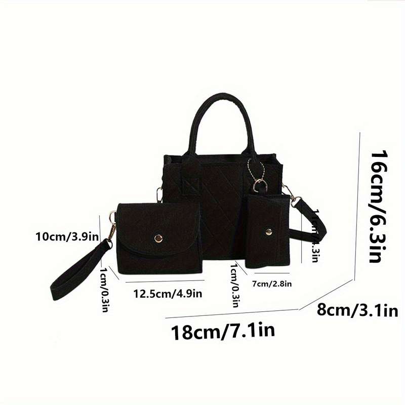 Handbags & Bags - 3 piece shoulder bag set was sold for 127.00 on 30 ...