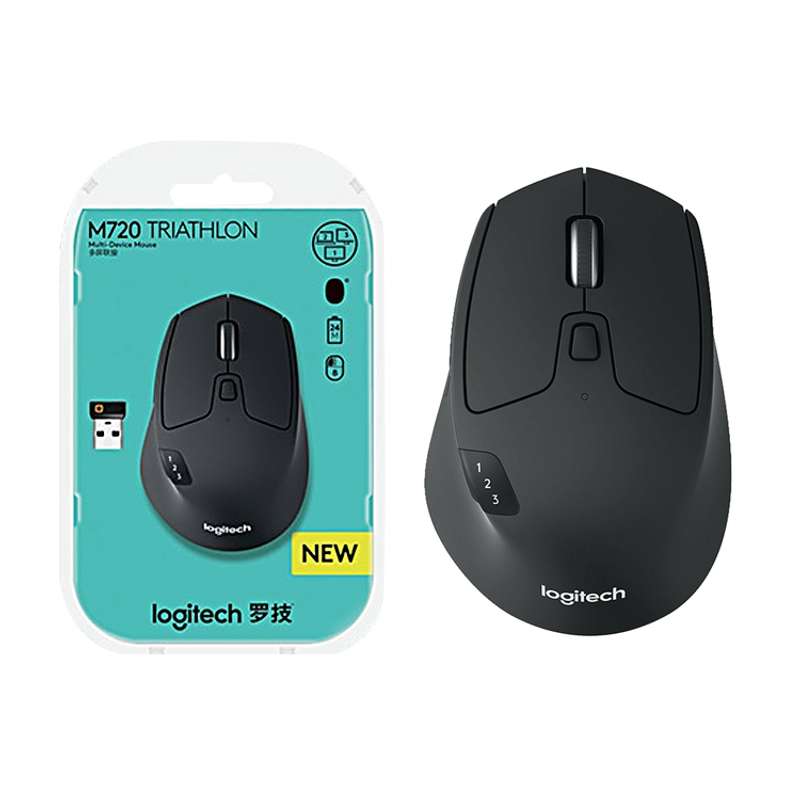 Mice - Logitech M720 1000DPI 2.4GHz Wireless Bluetooth Multimode Mouse ...