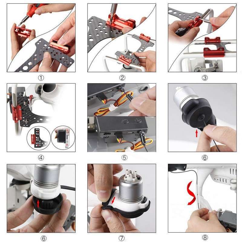 Robots - RCSTQ for DJI Phantom 4 Thrower Parabolic Air-Dropping System ...