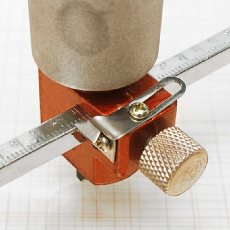 Knives & Cutters - Circular Glass Cutter with Round Knob Handle Suction ...