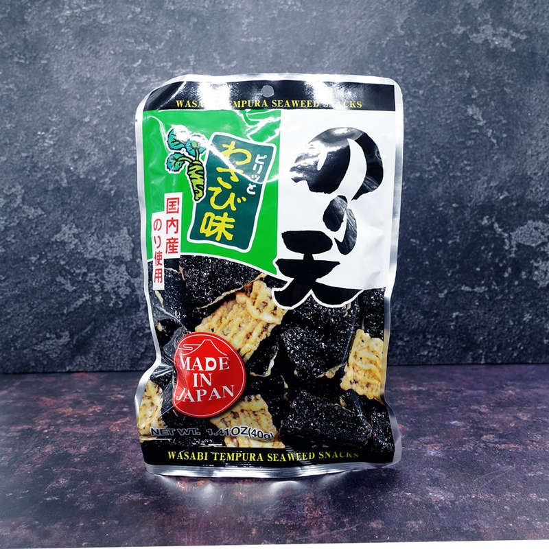 Indian, Asian & Mexican Foods - Noriten Wasabi Tempura Seaweed Snack ...